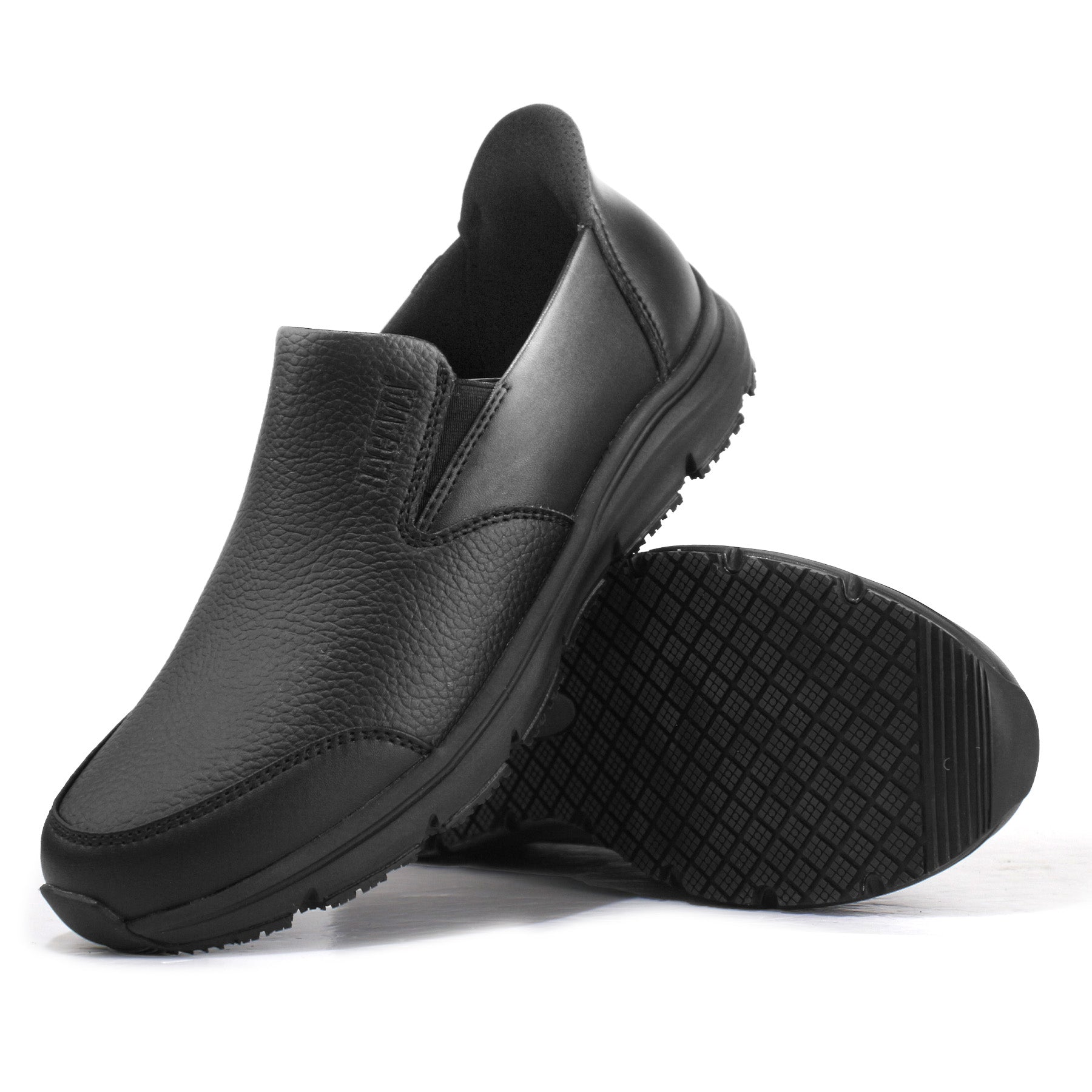 Men's Slip On Black Work Shoes – Jacata Work Boots